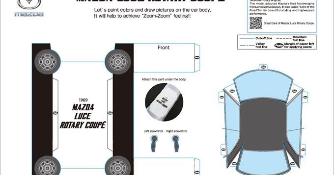 SP. Papel Modelismo: PaperCraft Mazda Luce Rotary Coupe 1969