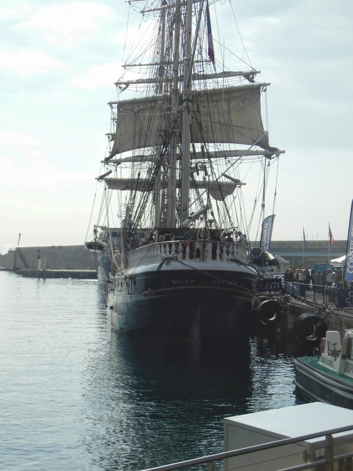 ...Off to La Belle France: Visit to Belem, a French "Tall Ship"