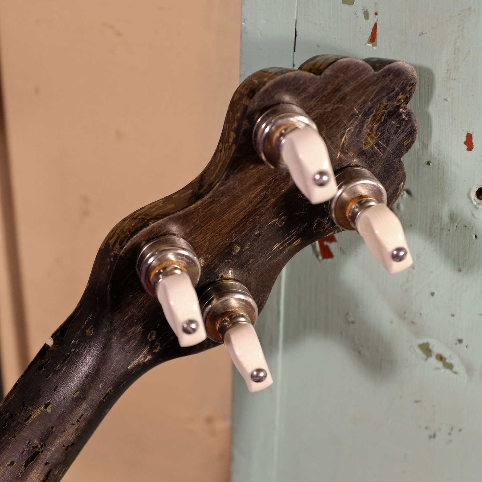 1920s Lange "Banner Blue" Resonator Tenor Banjo