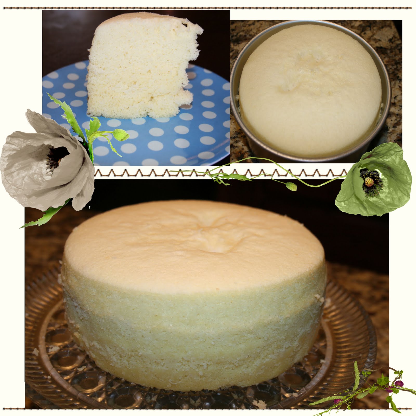 Taste Of Spice: My Steam Chinese Sponge Cake Dan Gao