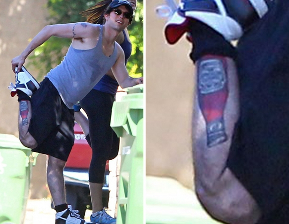 Jackson Rathbone Tattoo: "I Love Ketchup"