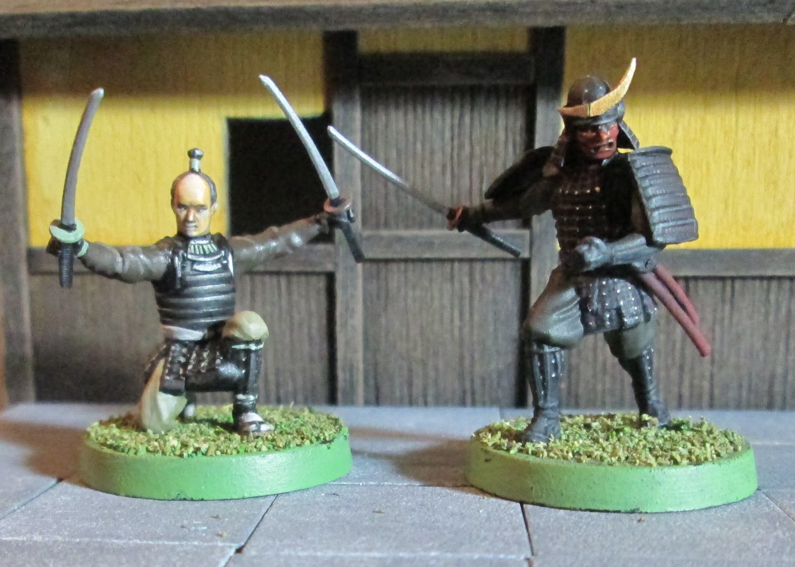In space no one can hear you paint: Some painted Wargames Factory samurai