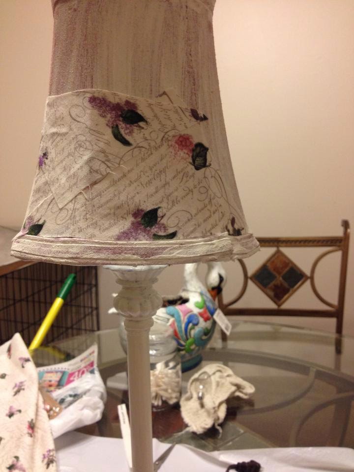 Whimsical Stew: DIY: Turn a Junk Shop Lamp Into a Beautiful Shabby Chic ...