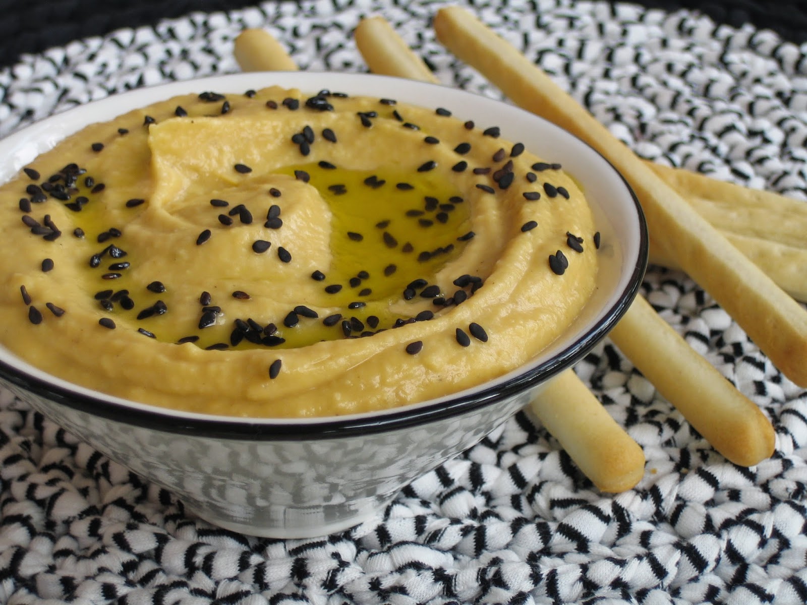 All i julivert: Hummus de carbassa i mongetes seques