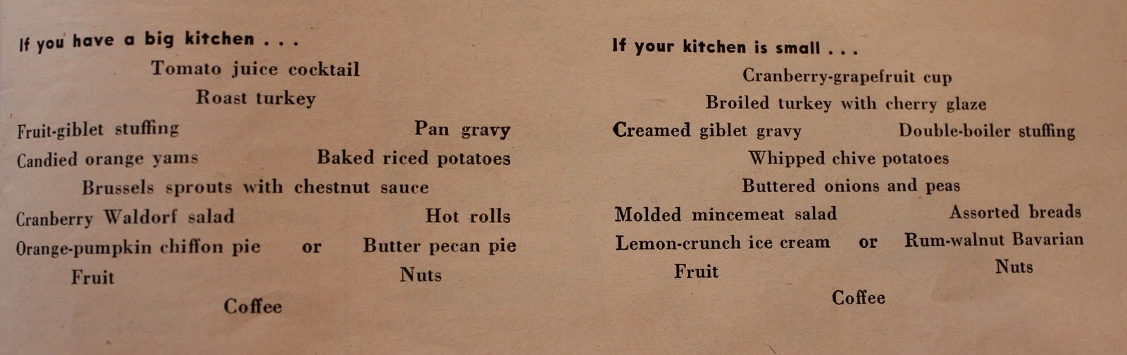 Jen But Never Jenn: American Thanksgiving: 1940s, 1950s & 1960s Editions