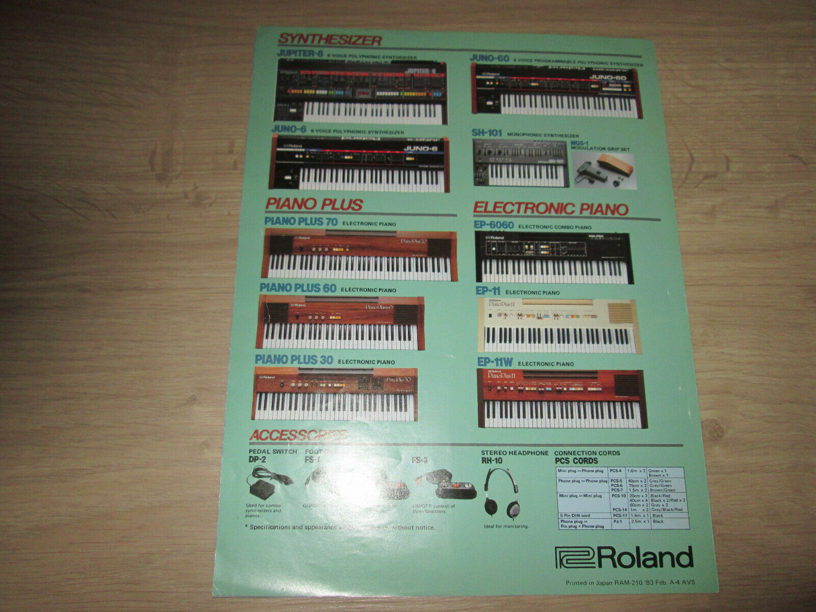 MATRIXSYNTH: 1983 Classic Roland Rhythm Machines Brochure Catalog