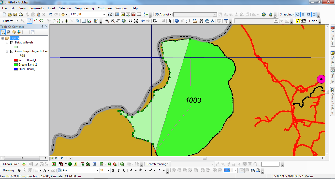 GIS : Digitasi Polygon | GIS dan Remote Sensing