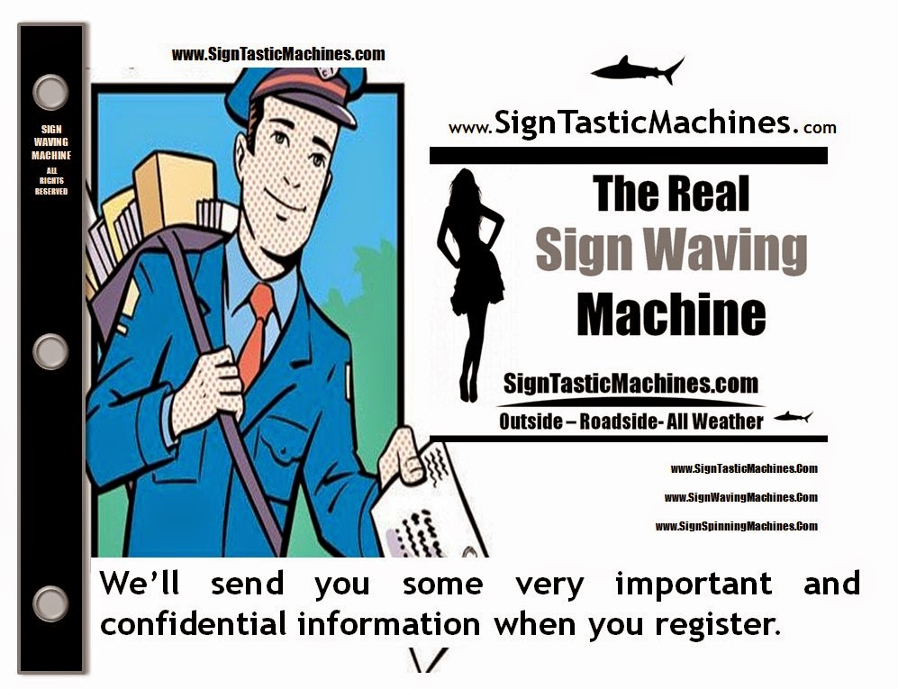 Sign Waving Sign Spinning Machine Robot Spinners Advertising Signs ...