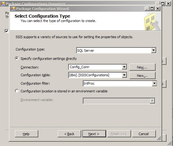Ram's Blog: SSIS-Package Configuration