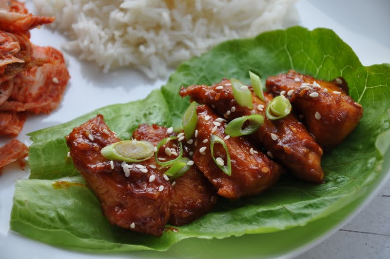 Slice of Rice: Korean Spicy Chicken Barbecue (Dak Bulgogi)