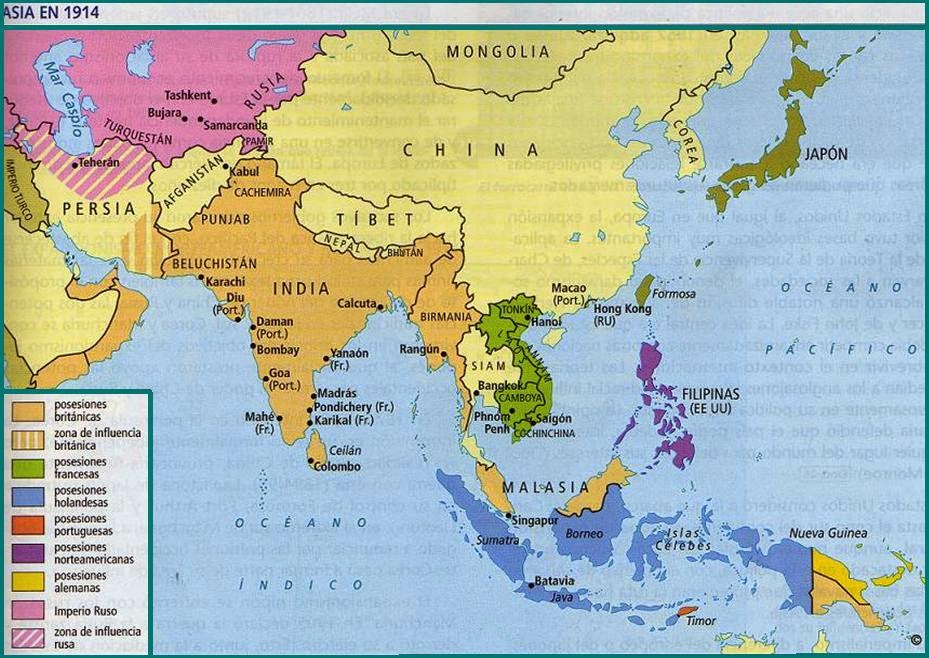 marcesociales: 4º ESO HISTORIA MAPAS IMPERIOS COLONIALES