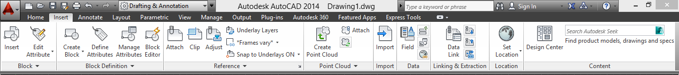 PENGENALAN MENU DAN TOOLBAR AUTOCAD 2014
