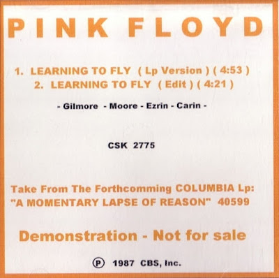 Pink Floyd Ilustrado: 1987 Learning To Fly - Single C.D