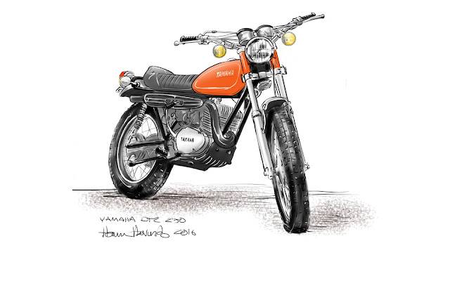 Drawings and Paintings: Yamaha DT2 drawing