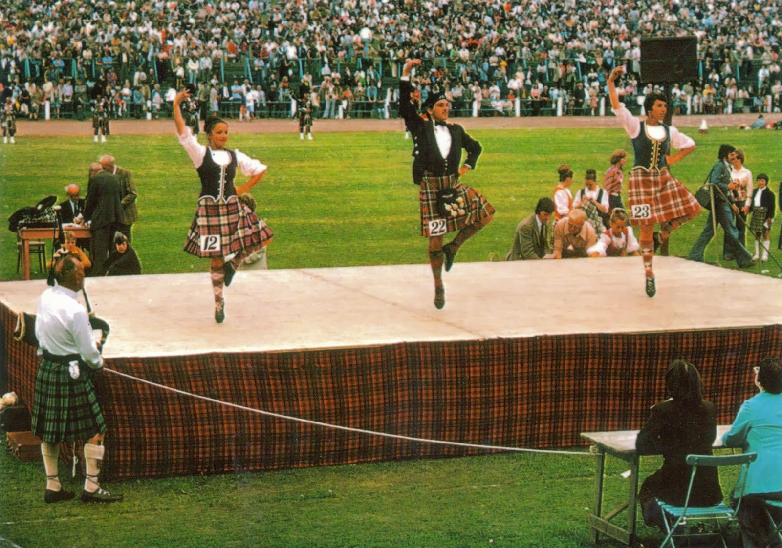 Postcards and Viewcards: Scottish Highland Dancers At The Highland Games
