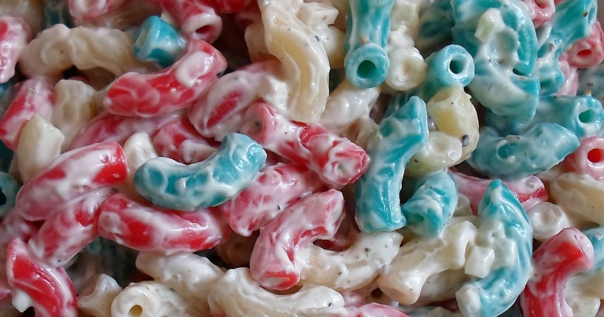 Happier Than A Pig In Mud: Dyed Red, White and Blue Noodles for a ...