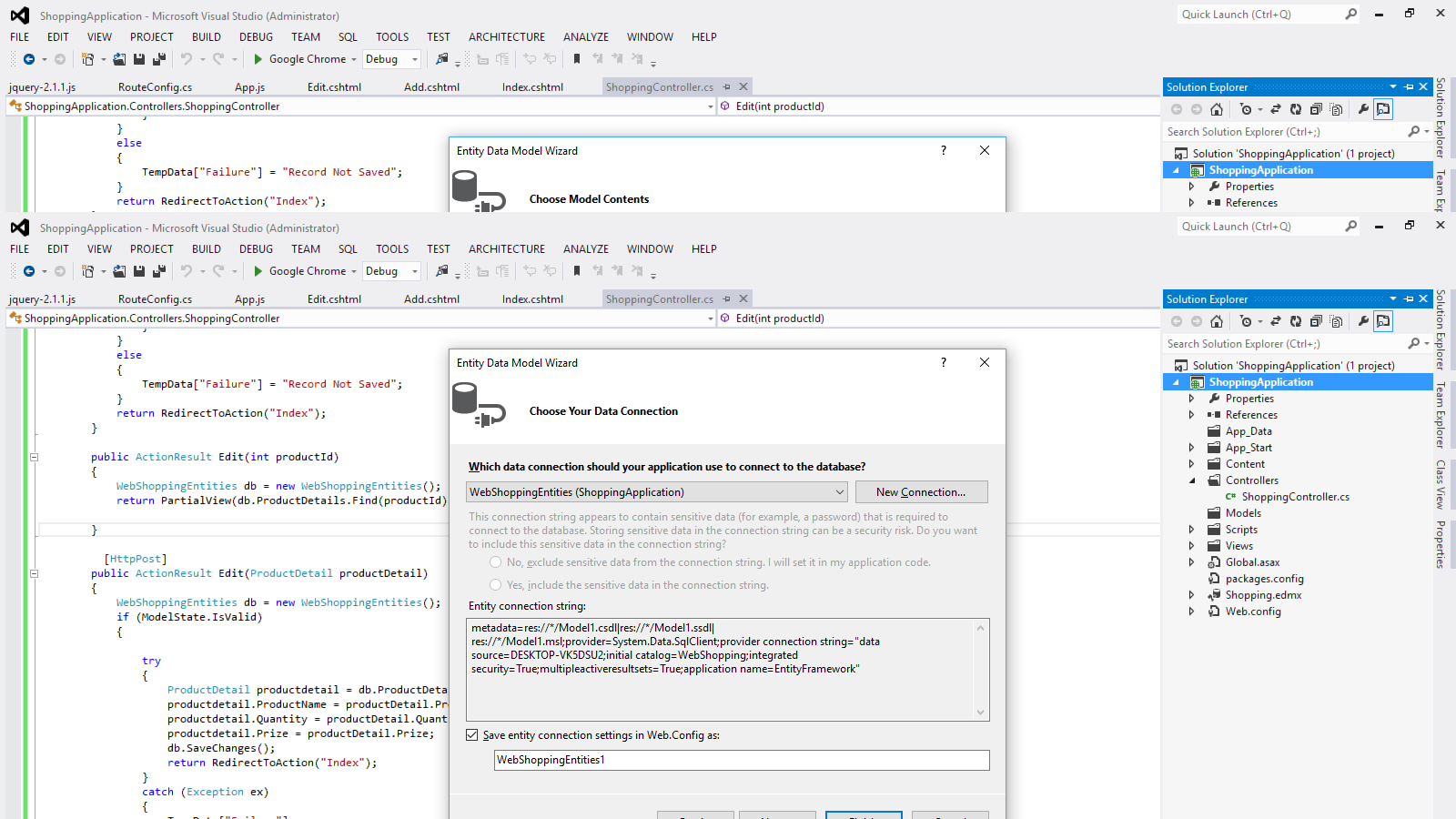 Create Product Grid Application With .Net MVC And EF with CRUD Operations