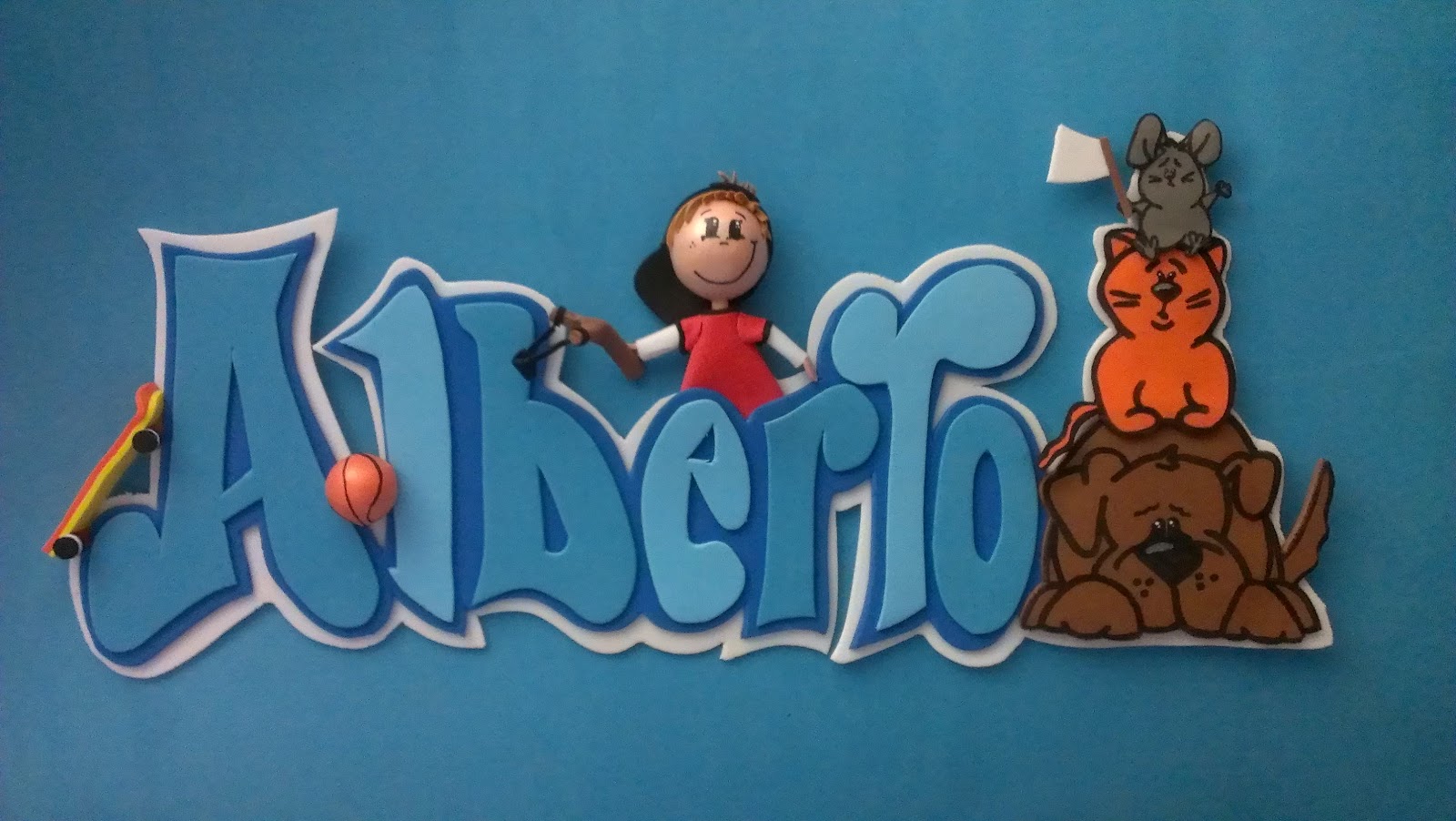 Un sueño, una manualidad: Letrero infantil en goma eva