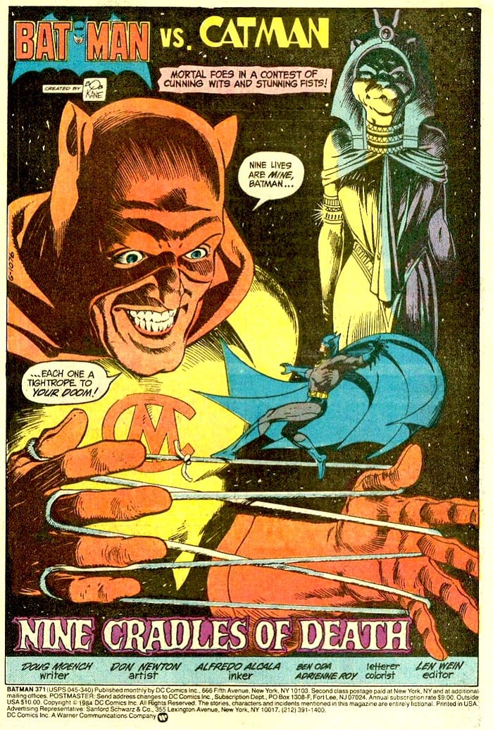 Batman #371 - Don Newton art - Pencil Ink