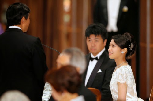 Princess Noriko of Takamado's Wedding Banquet at Hotel New Otani in Tokyo