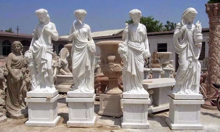 KF STONE SCULPTURE LTD: Marble People Statue