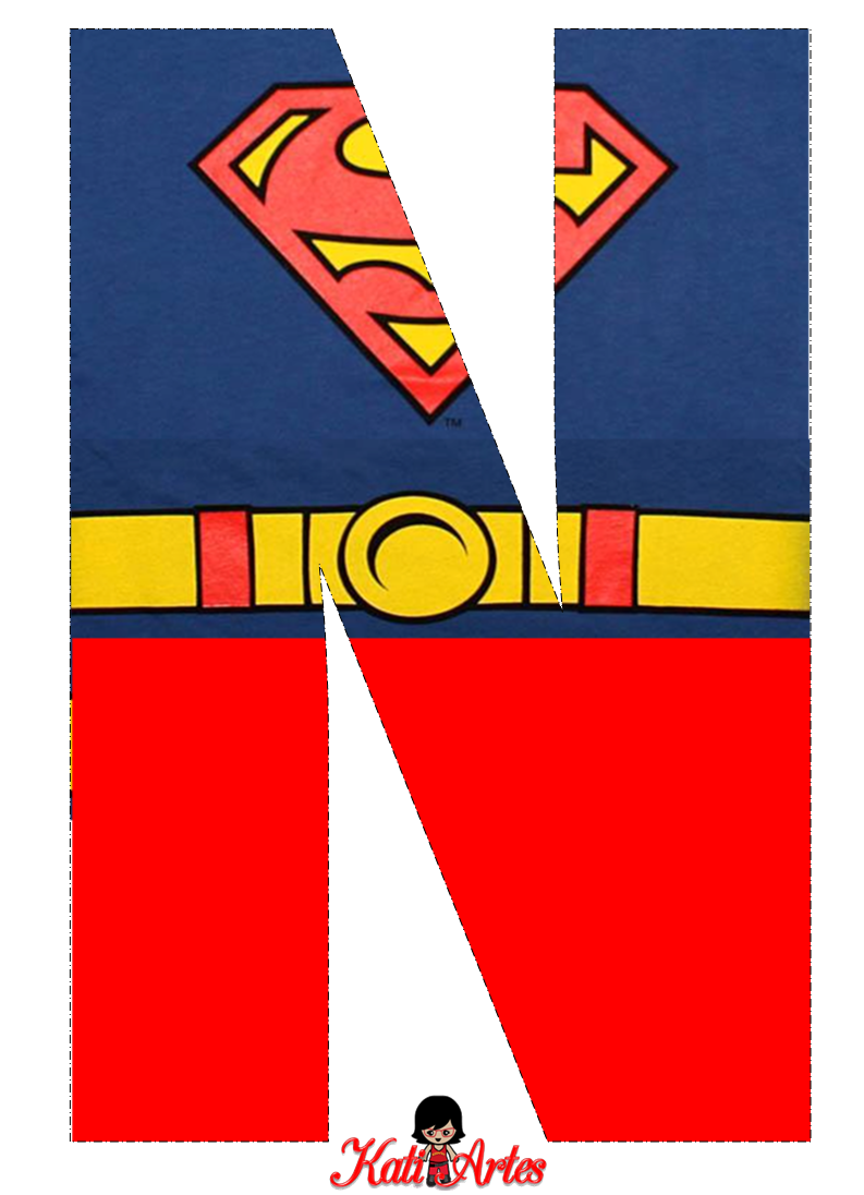 Lindo Alfabeto de Superman Gratis. - Oh my Alfabetos!