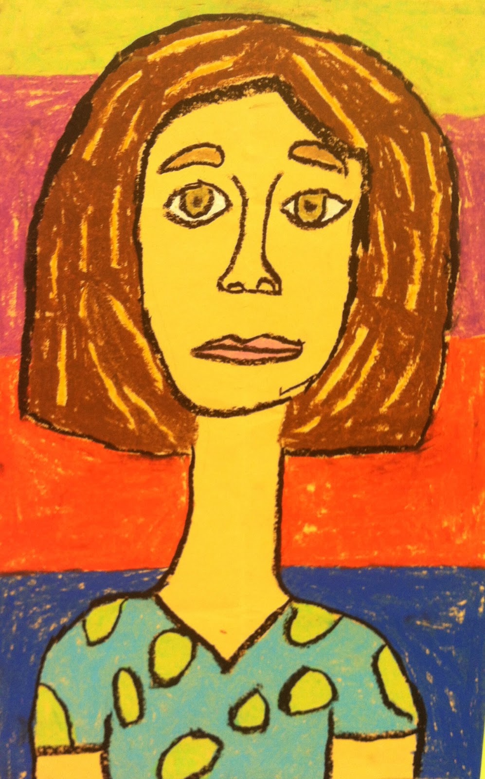 ART with Mrs. A: Fourth Grade Elongated Self Portraits