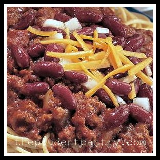 The Prudent Pantry: Cincinnati Five-Way Chili