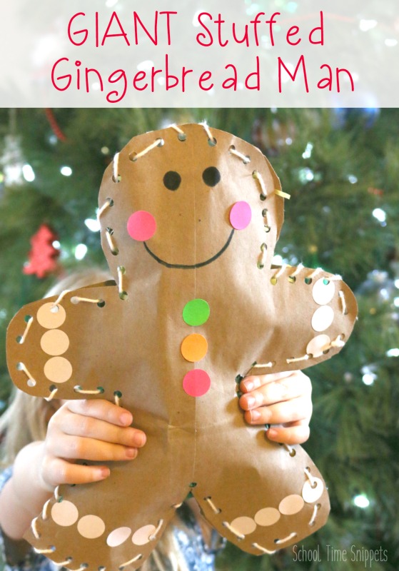Gingerbread Man Craft Preschoolers Will Love! | School Time Snippets