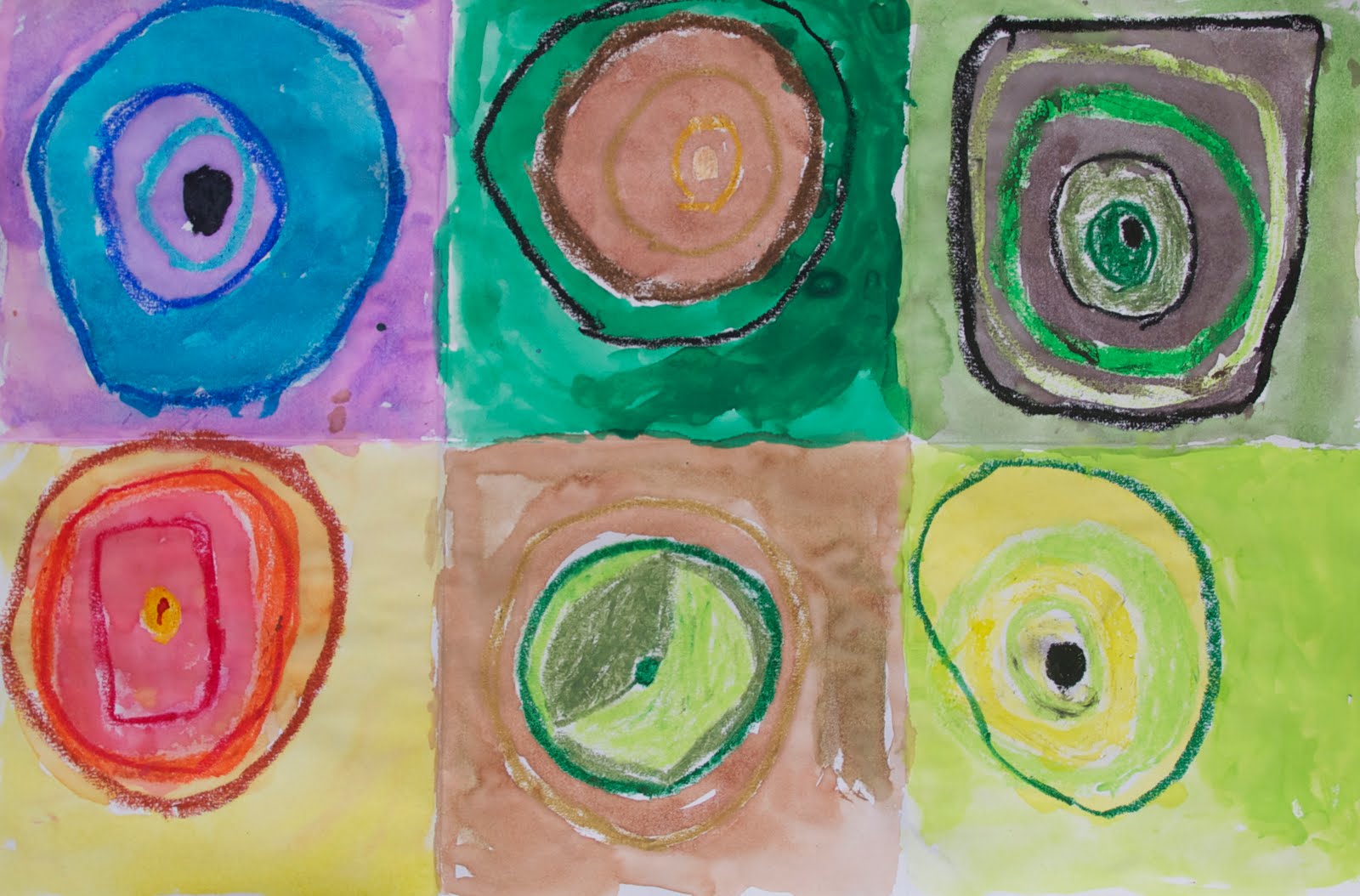 Afternoon Art Classes for Kids: Wassily Kandinsky color studies