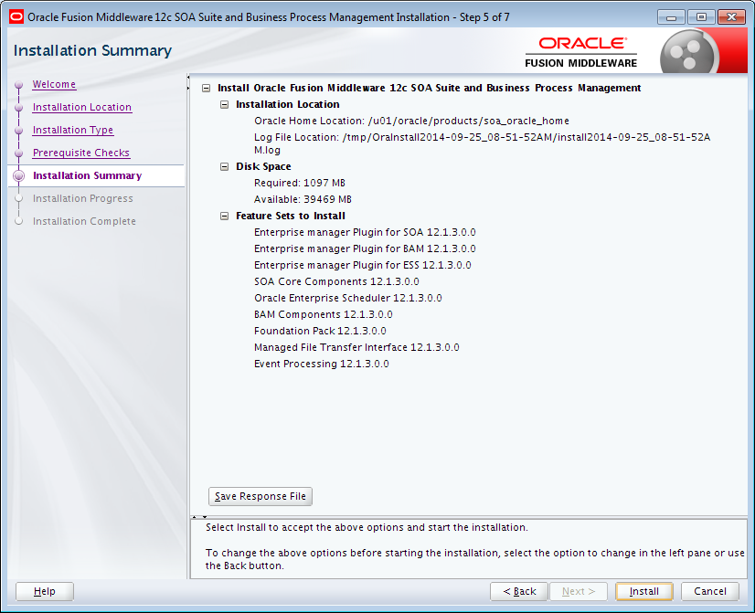 My experience in Middleware & Big Data: Oracle SOA Suite 12C installation