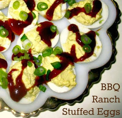 BBQ Ranch Stuffed Eggs