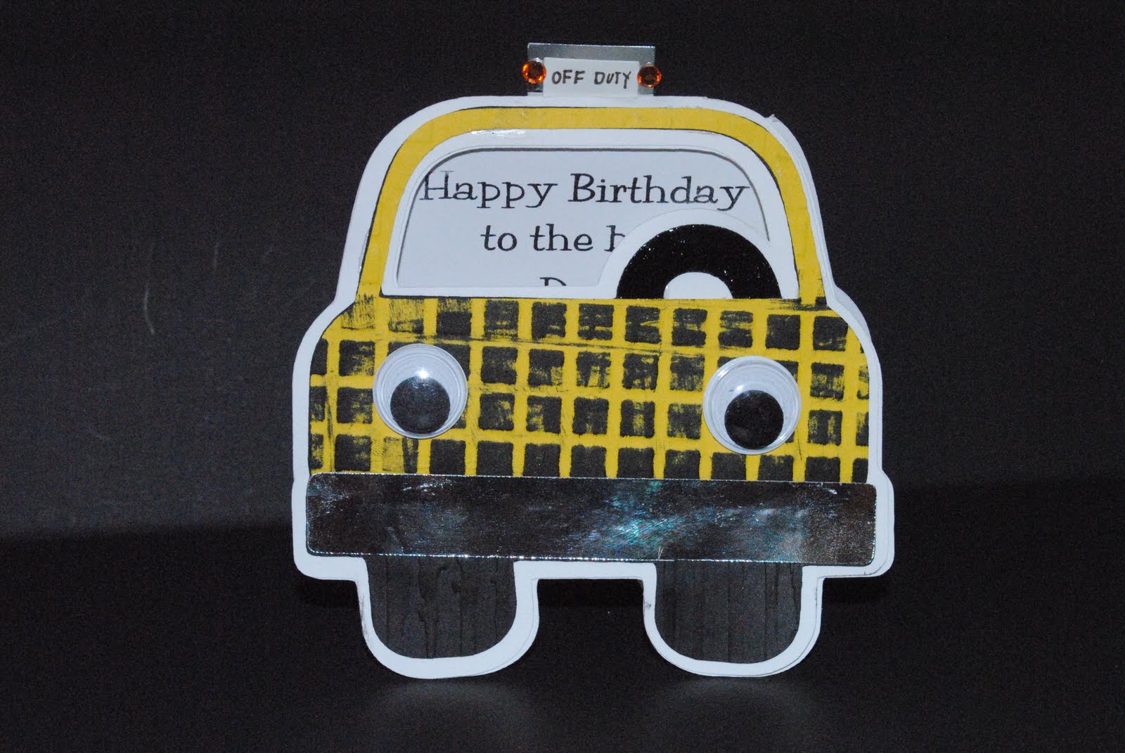 cricutology: Taxi Cab Card