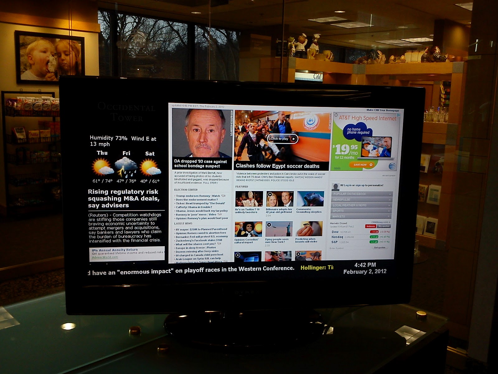 LCD Displays: Office Building Upgrades LED Marquee to Modern Digital ...