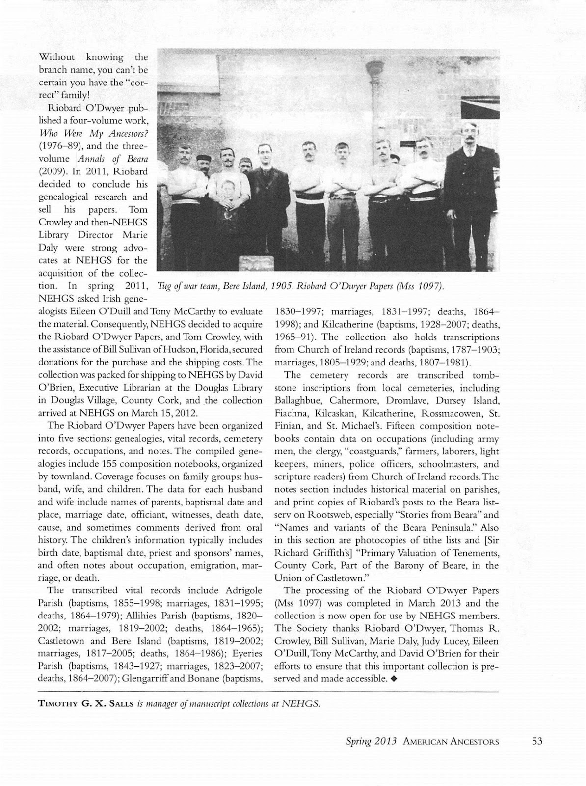 Beara's Children: 2013