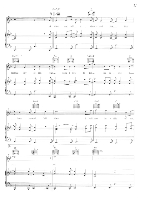 Partitura para piano de Live To Tell de Madonna - Partituras de piano ...