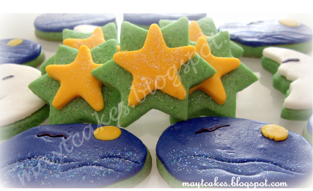 Maytcakes: Galletas estrella, luna y mar