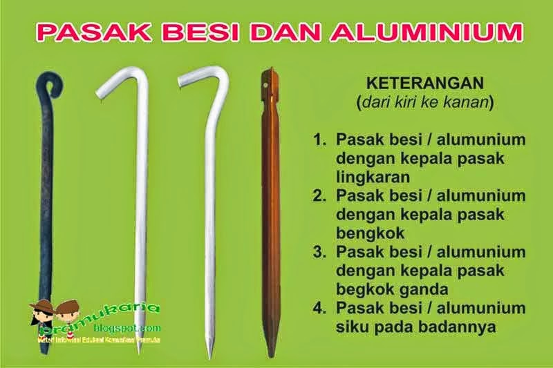Jenis Pasak Tenda dan Cara Memasangnya ~ almaz scout