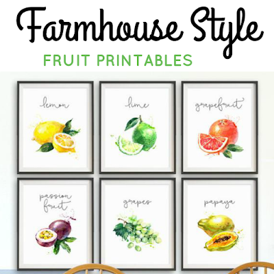 Brandi Raae: Farmhouse Style Fruit Printables