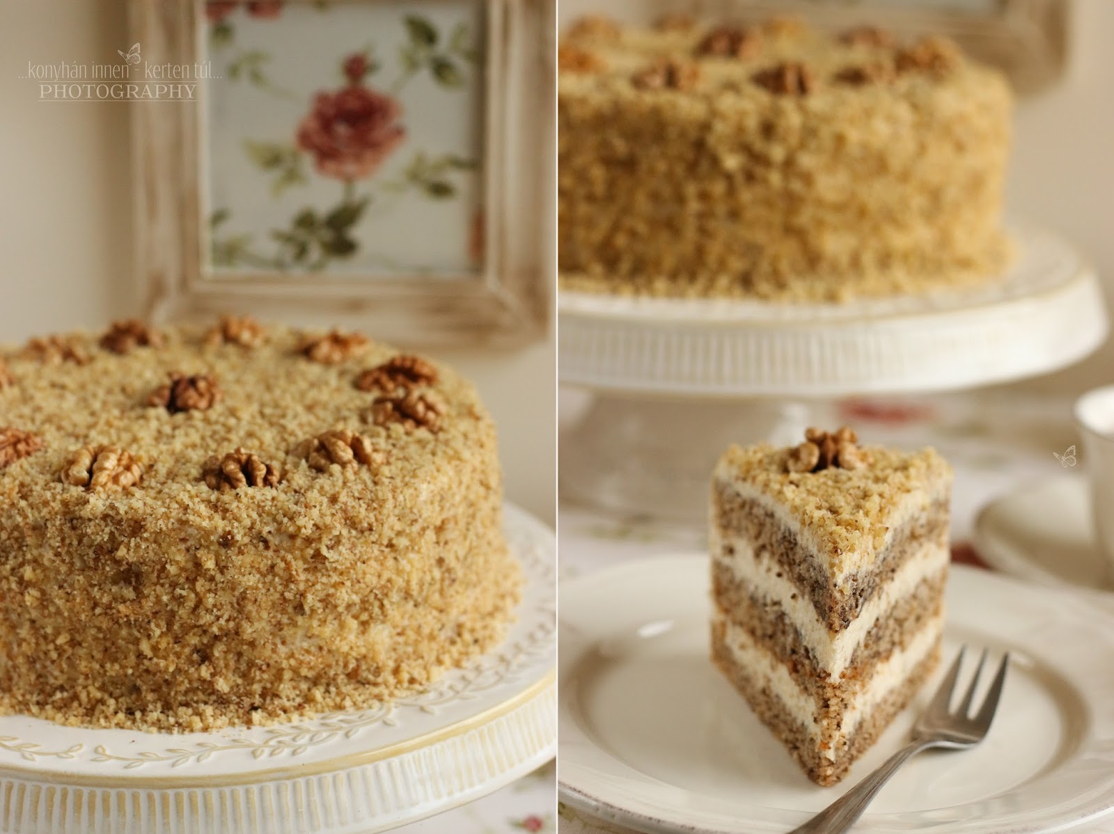 ...konyhán innen - kerten túl...: Diótorta