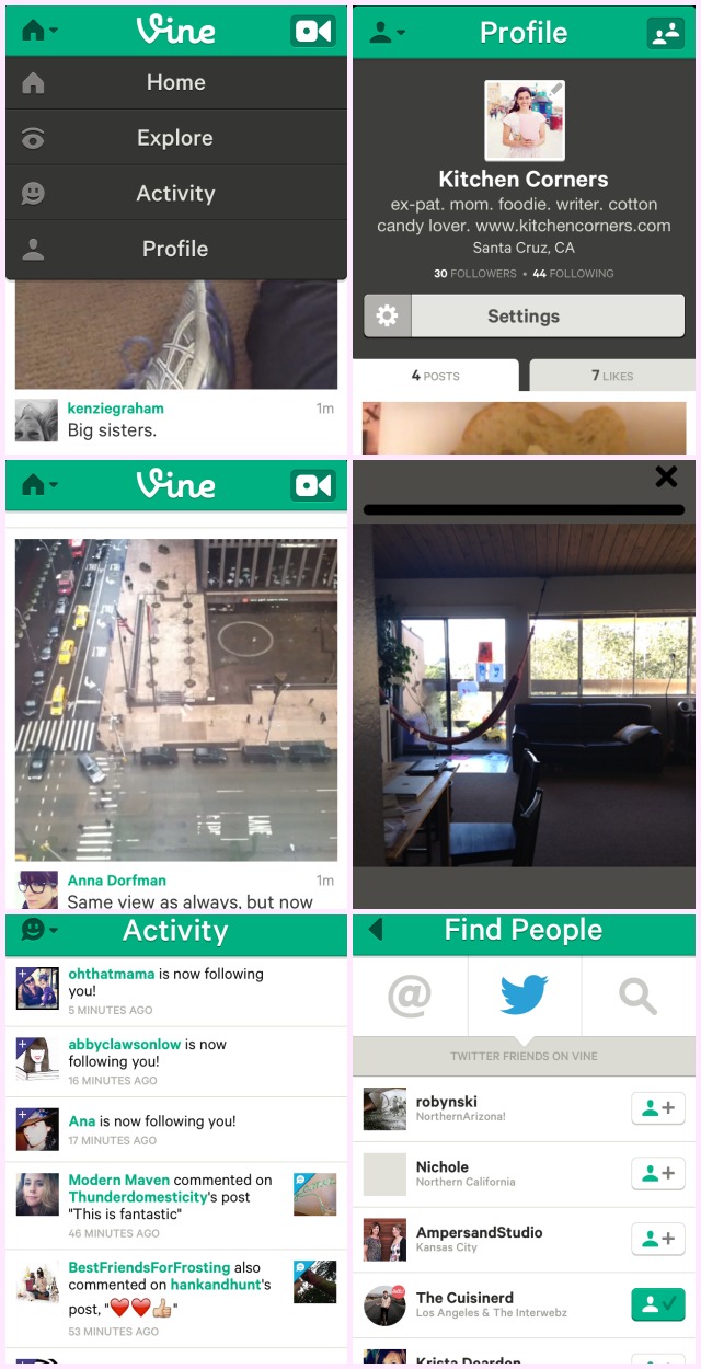Kitchen Corners: Let's Talk About: Vine App