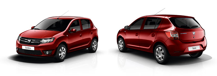 Dacia Sandero 2 (2013 à 2016) - Couleurs