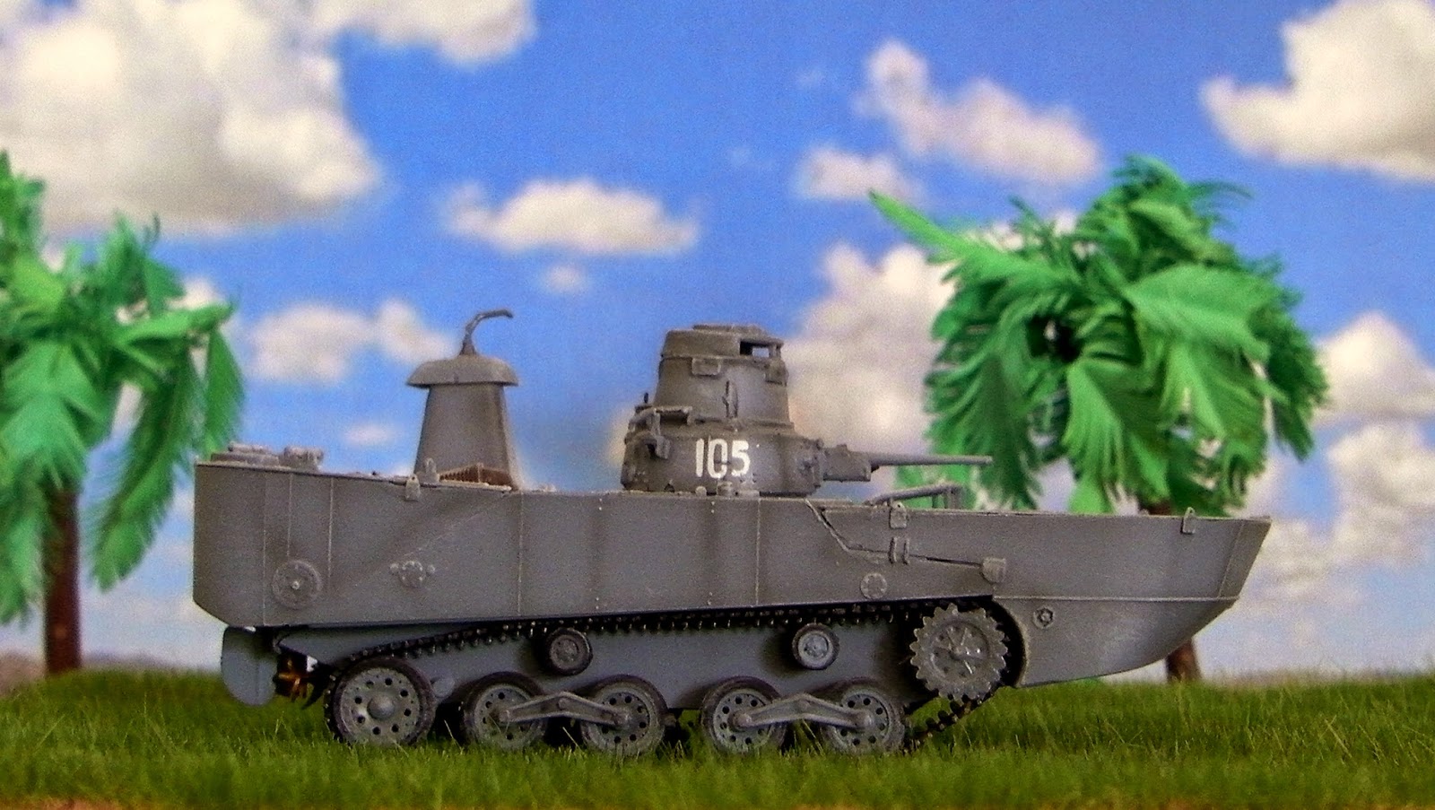 Panzer Sloped Armor: "Ka-Mi" Japanese Amphibious Tank