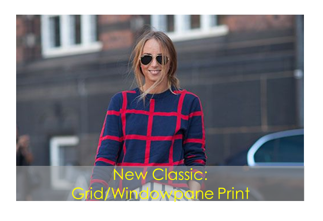 On Fashion and Things: Future Classic: Grid - Windowpane Print