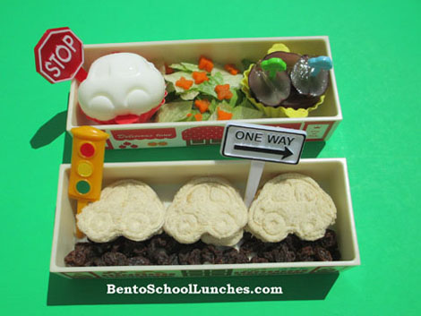 Bento School Lunches : Bento Lunch: Car Bento