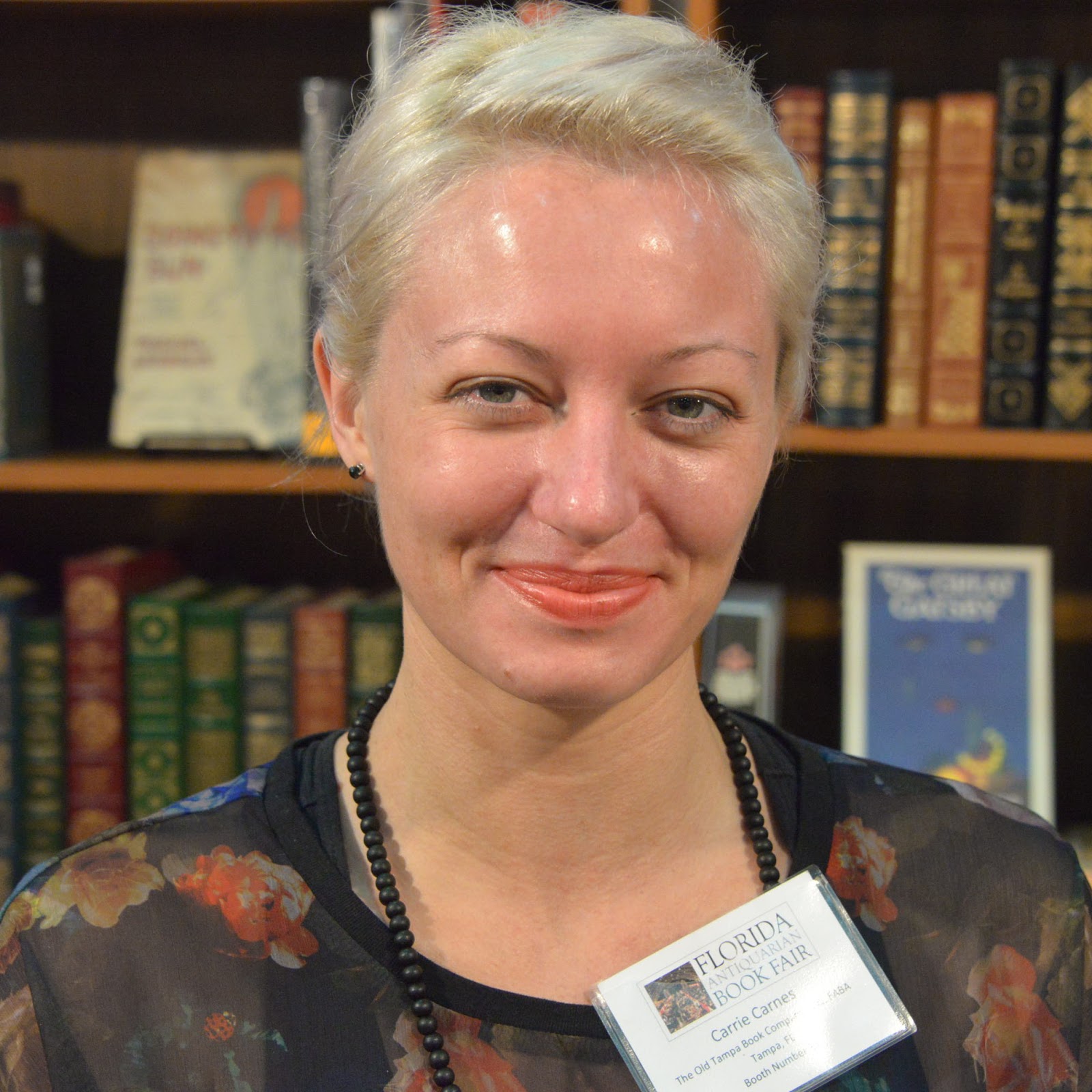 Florida Antiquarian Book Fair: RARE BOOK CAFE: Carrie Carnes, owner of ...