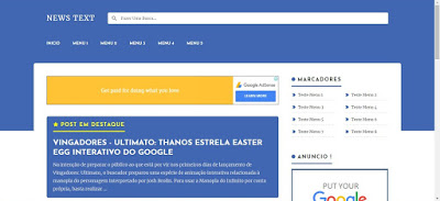 News Text Blogger Template | FREE TEMPLATES TOP BEST