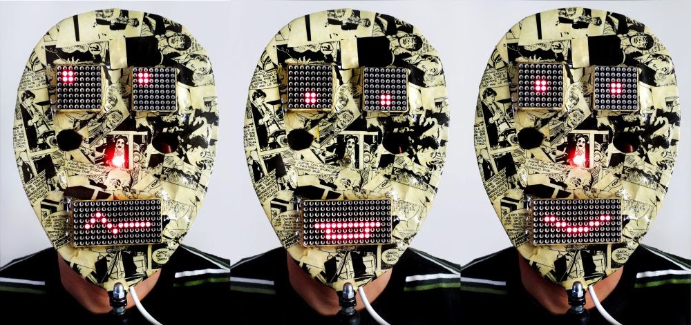 Davide Gironi Blog A Led Matrix Mask Built On Avr Atmega8