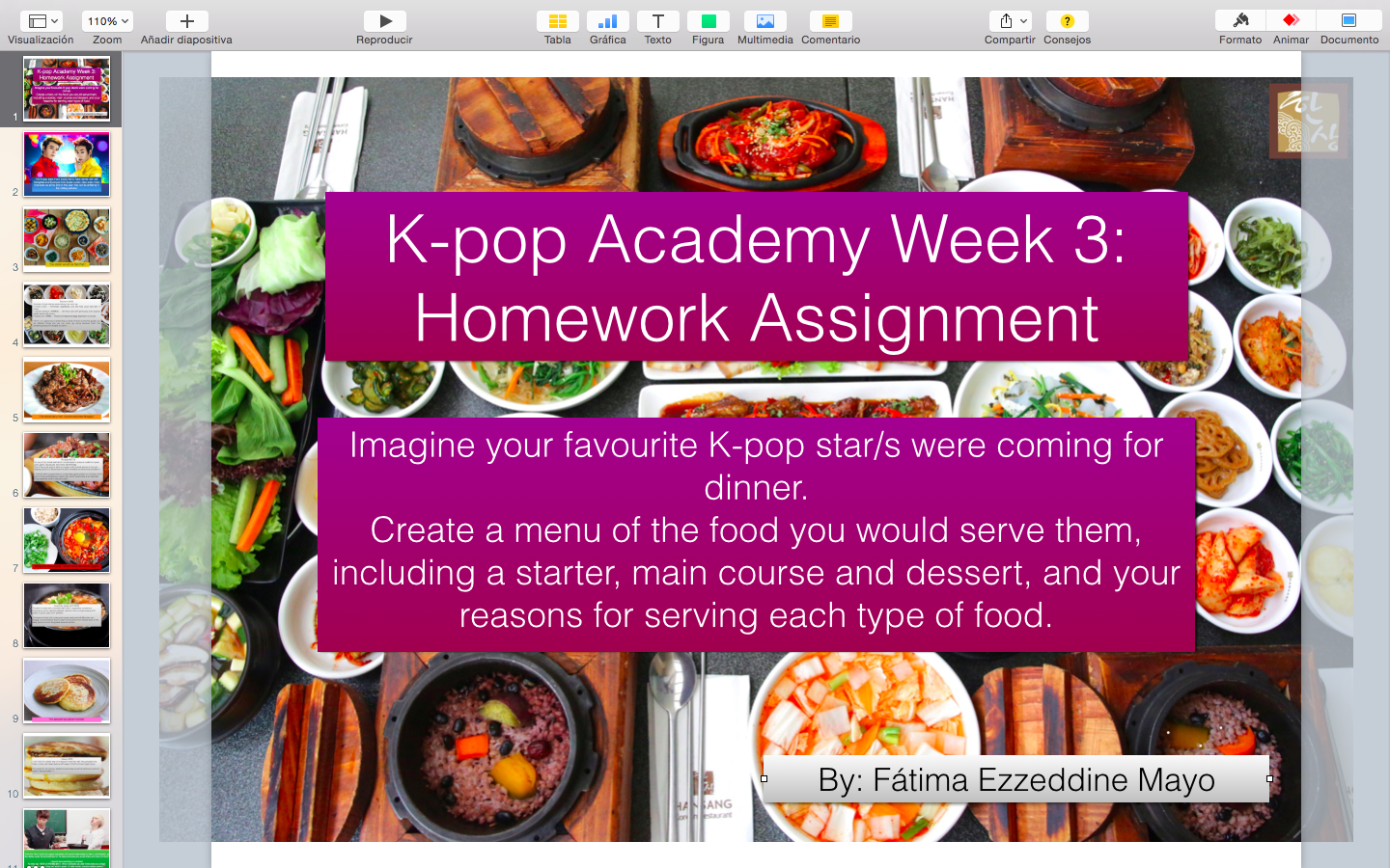 My Korean culture experience.: K-pop Academy Week 3 - Homework Assignment
