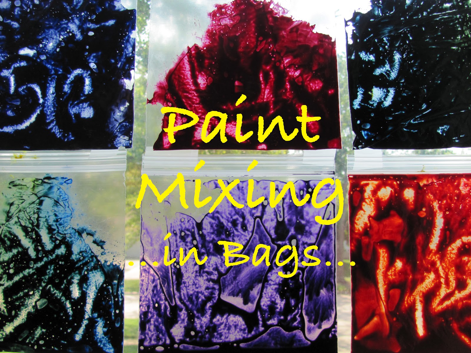 The Chocolate Muffin Tree: Paint Mixing In Bags
